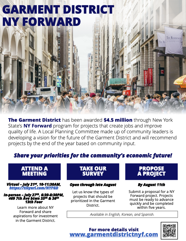 Garment District NY Forward Planning Committee Virtual Meeting ...