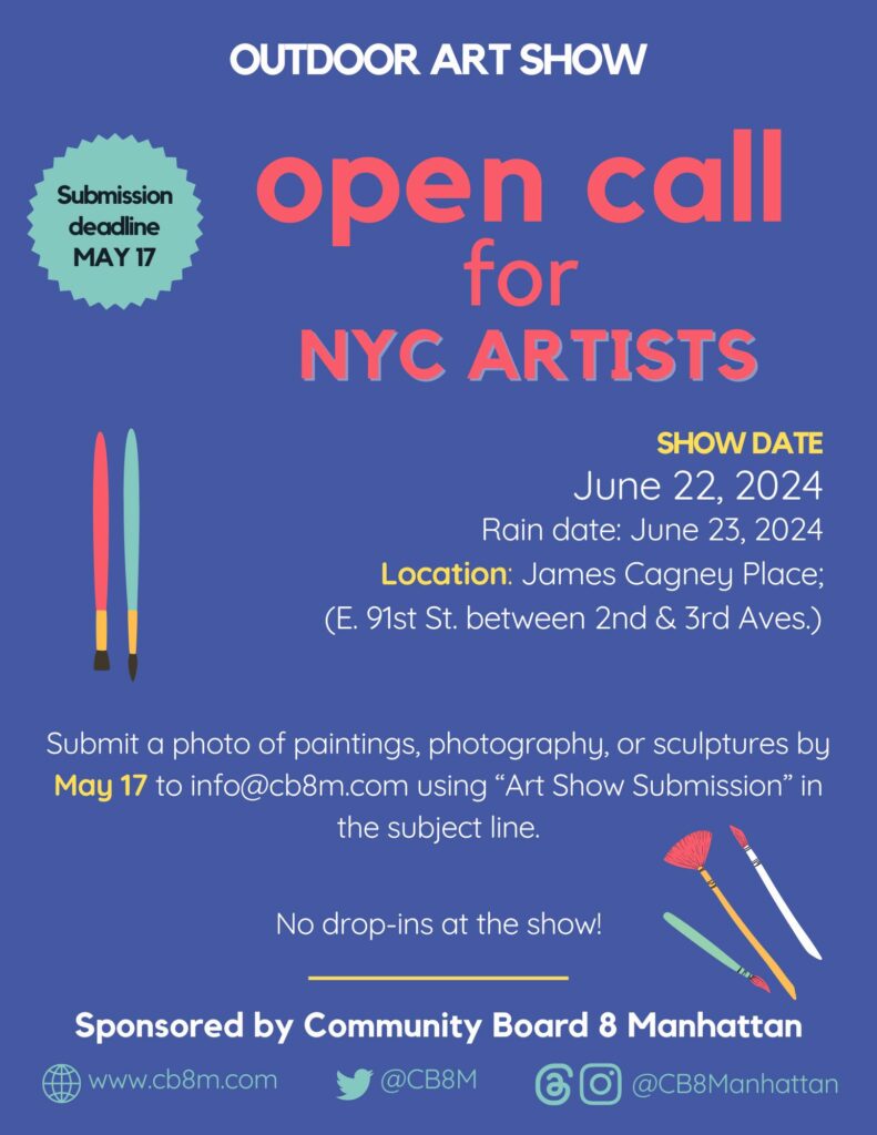 Outdoor Art Show Open Call | Manhattan Borough President