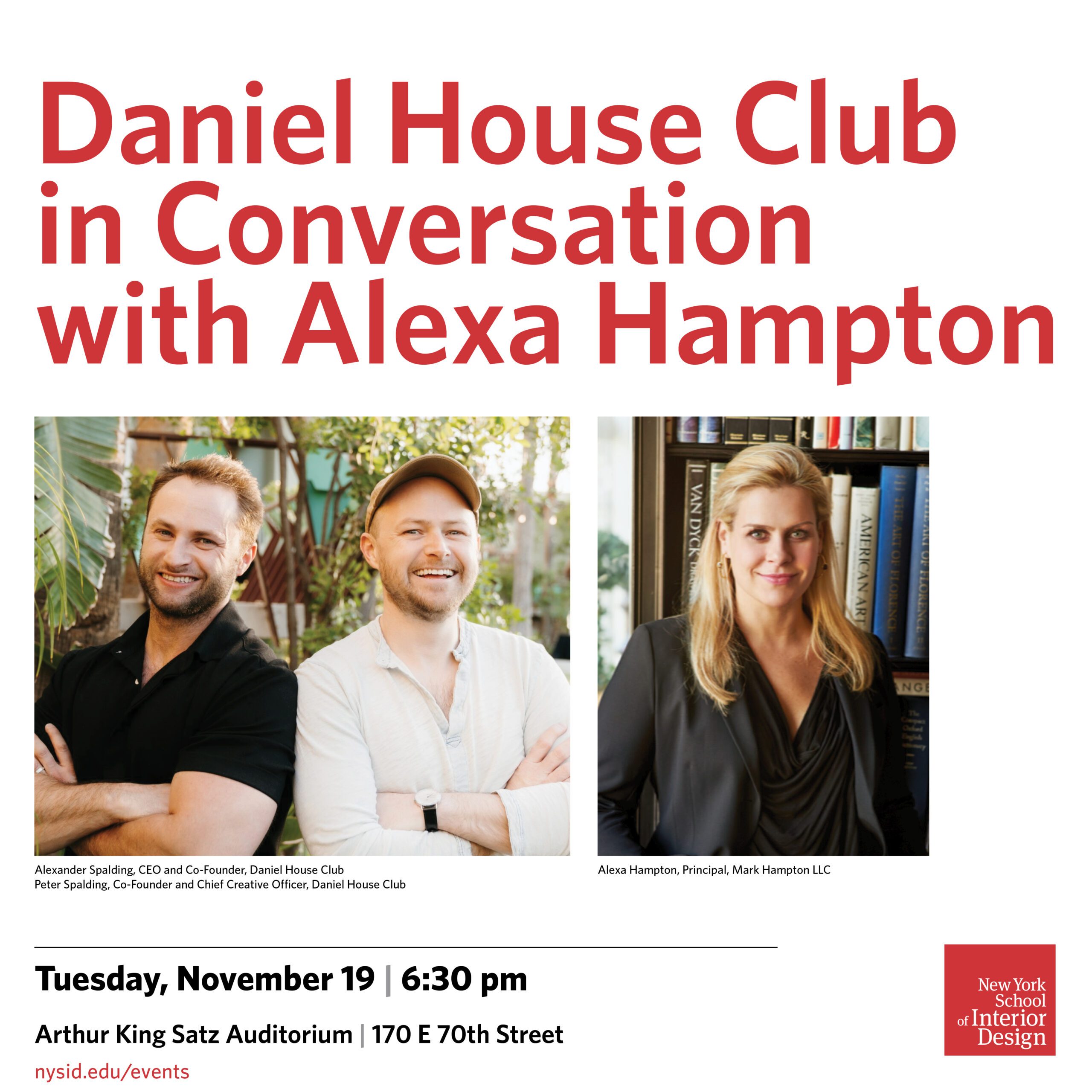 Daniel House Club in Conversation with Alexa Hampton | Manhattan ...